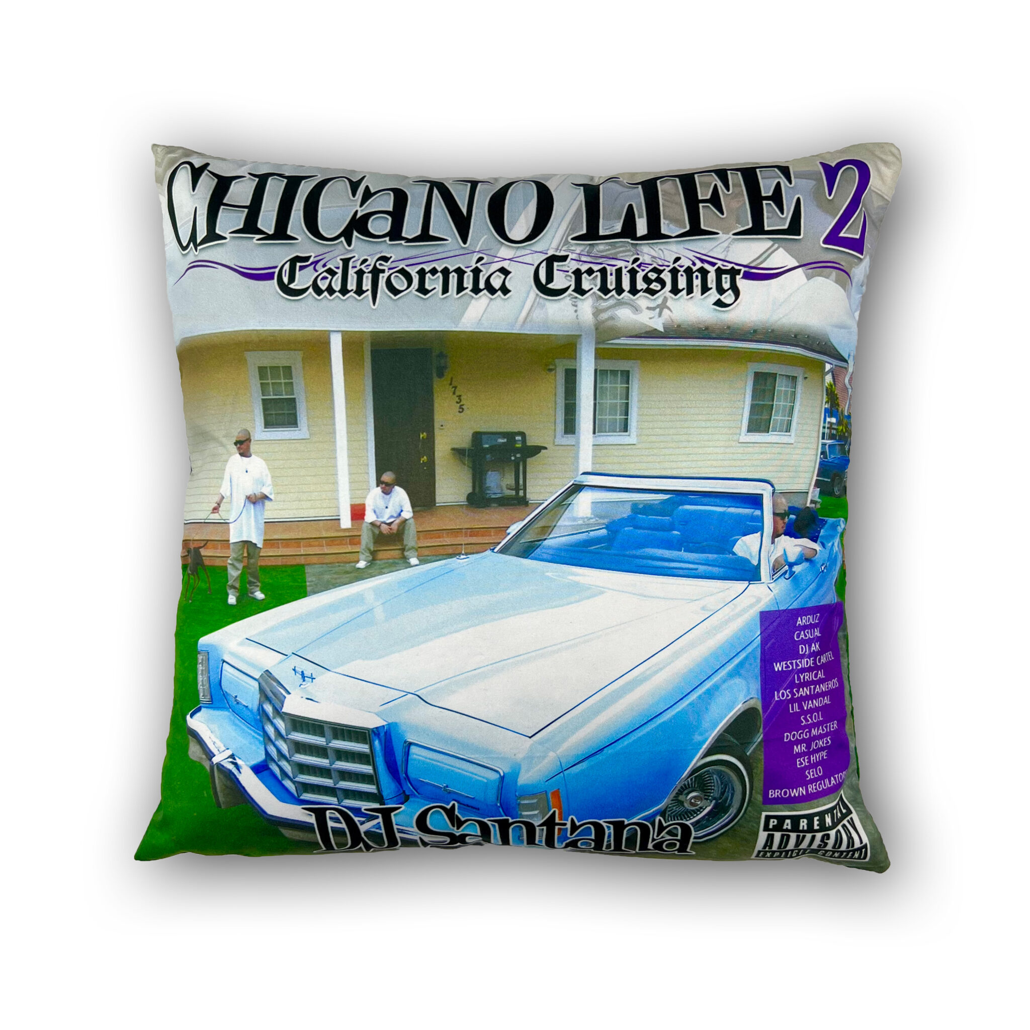 【Chicano Life vol.2】オリジナルクッションカバー Dj Santana chicano チカーノ 西海岸 ...