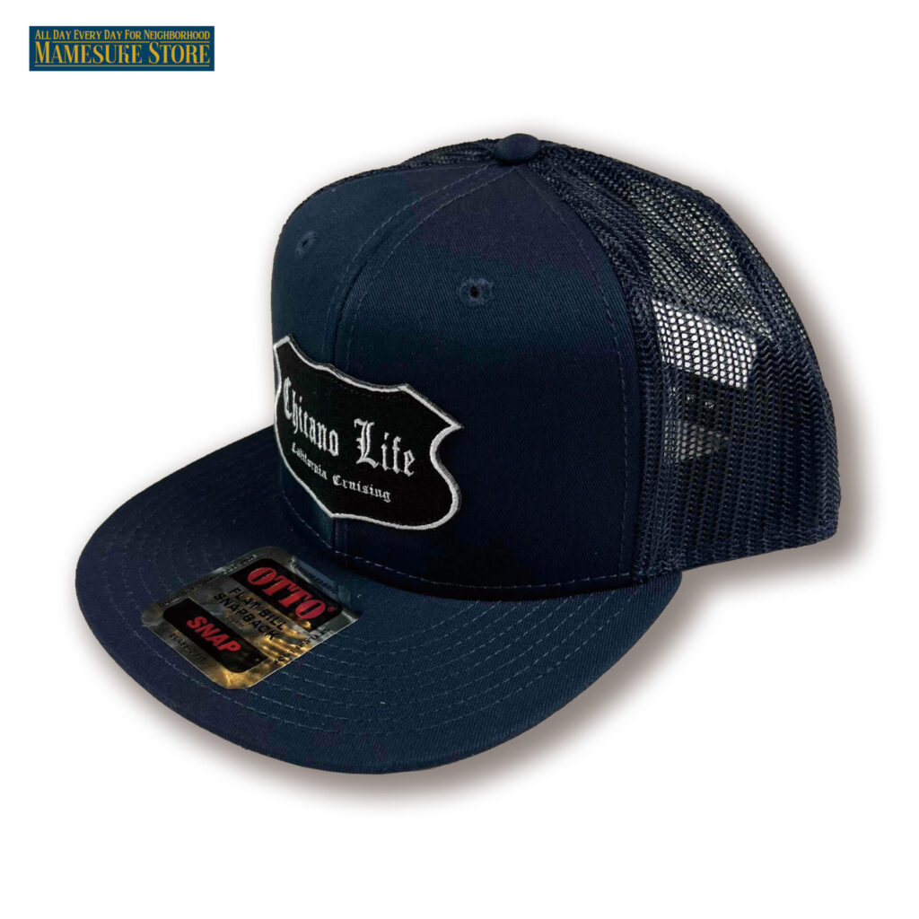 新作【Chicano Life】オリジナル メッシュキャップ 紺 Original Mesh Cap navy chicano チカーノ ...