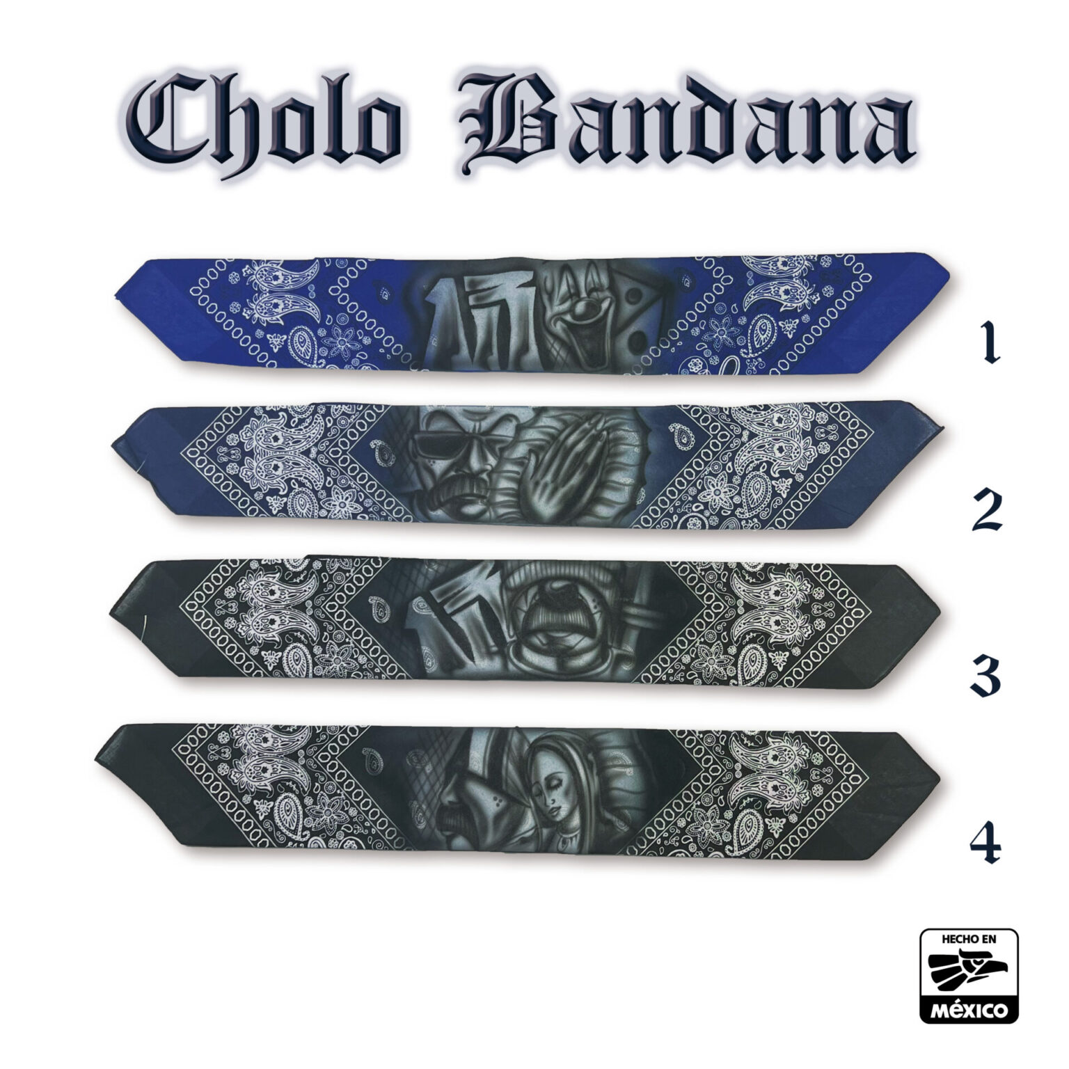 【Cholo Bandana】チョロバンダナ ハンドメイド メキシコ産 Hecho En Mexico チカーノ Chicano メキシカン ...