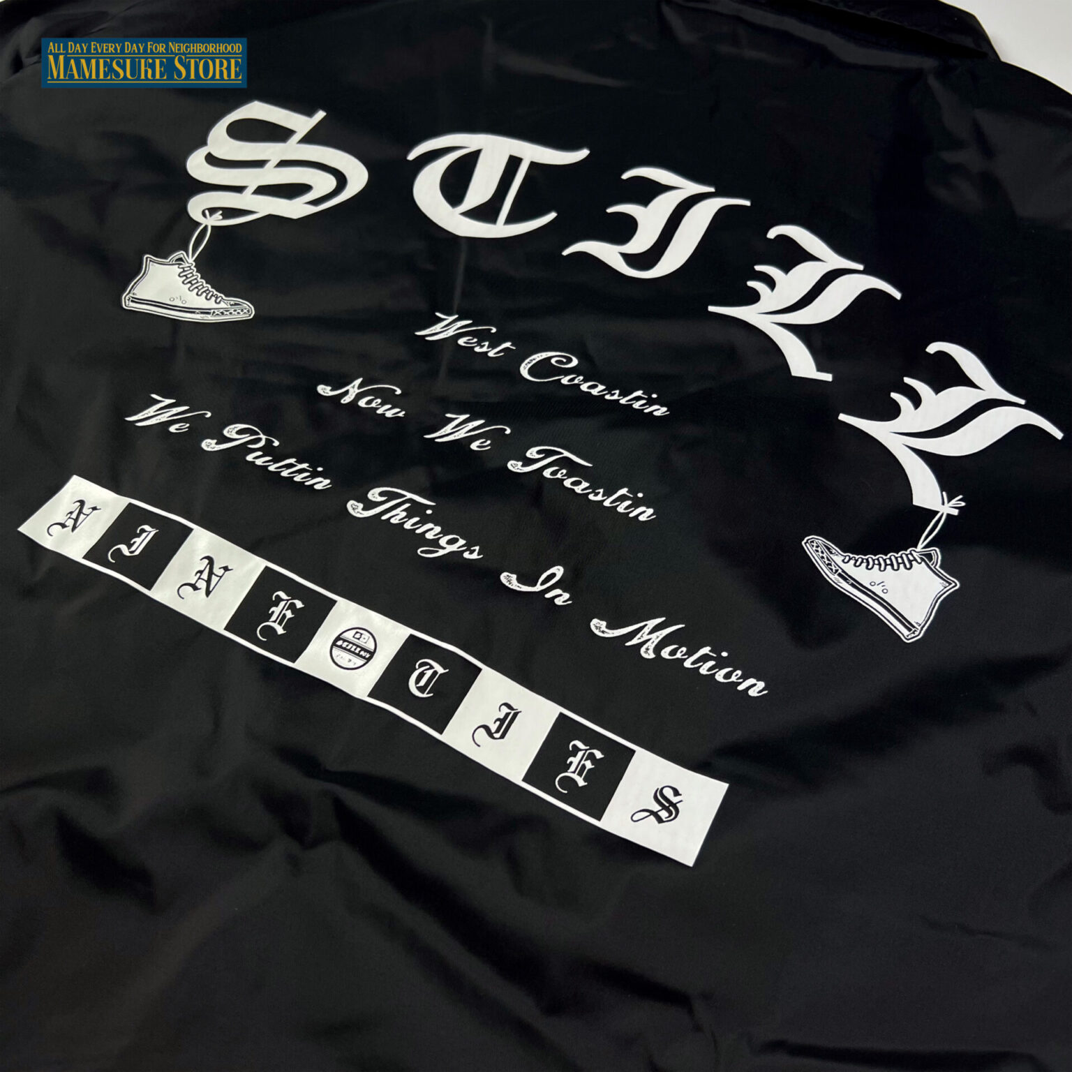 【STILL 90’s】Nineties Coach Jacket 黒 コーチジャケット WESTCOAST G-FUNK Black ...