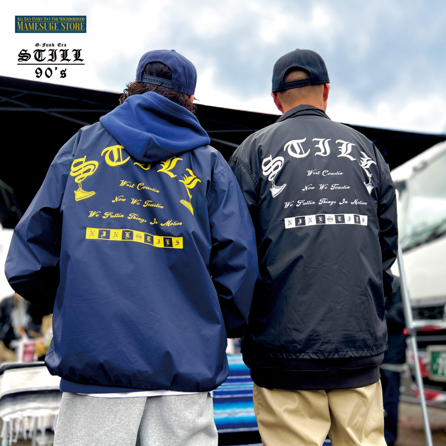 【STILL 90’s】Nineties Coach Jacket 黒 コーチジャケット WESTCOAST G-FUNK Black ...