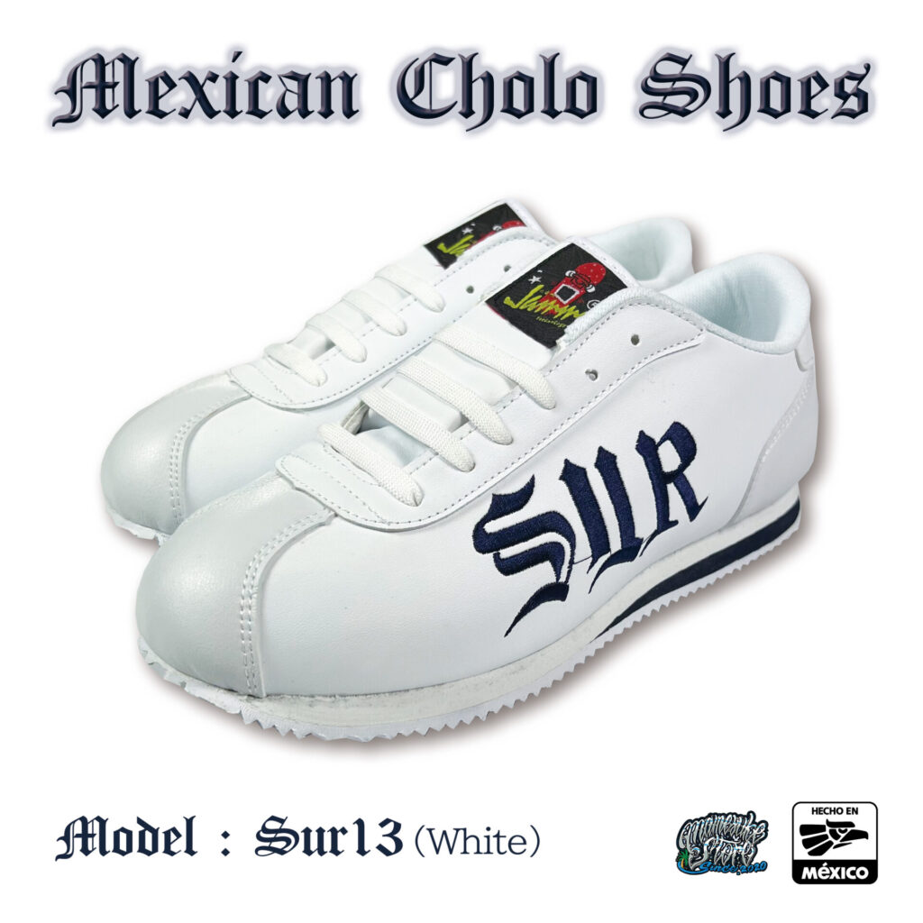【Mexican Cholo Shoes】SUR13 スニーカー White メキシコ産 Cortez コルテッツ Chicano チカーノ ...